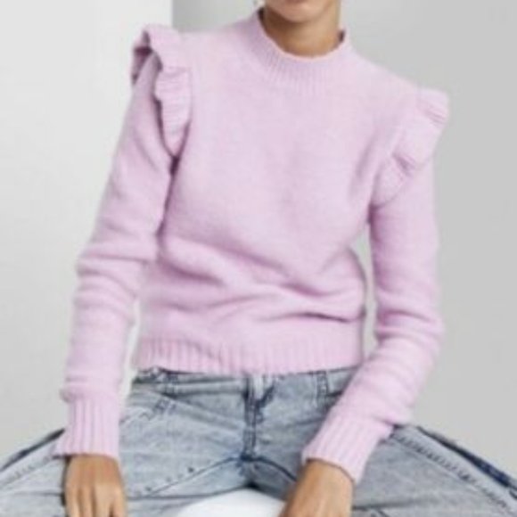 wild fable | Sweaters | Wild Fable Mock Turtleneck Ruffle Sleeve ...